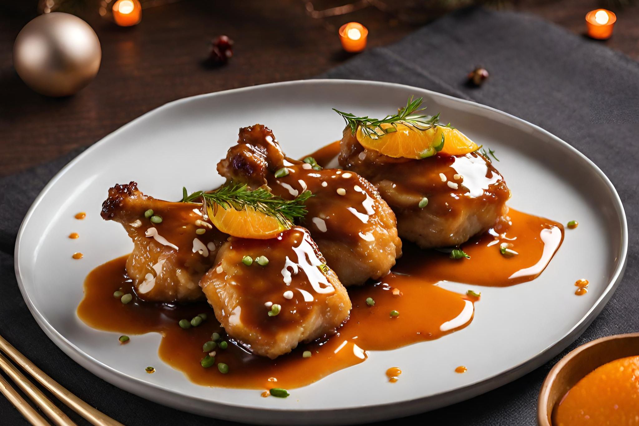 Pavo a la Naranja con Salsa Sweet Chili - IBSA