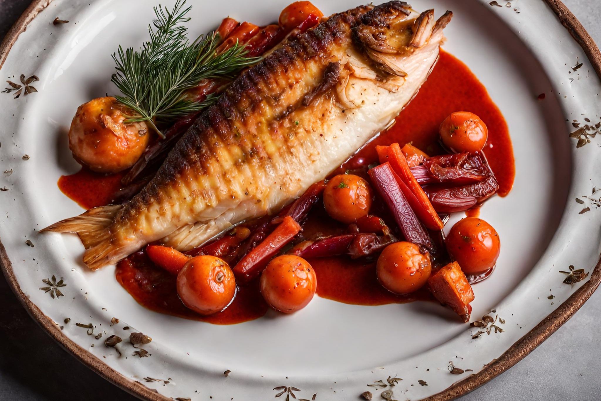 BESUGO AL HORNO CON TOMATE - IBSA